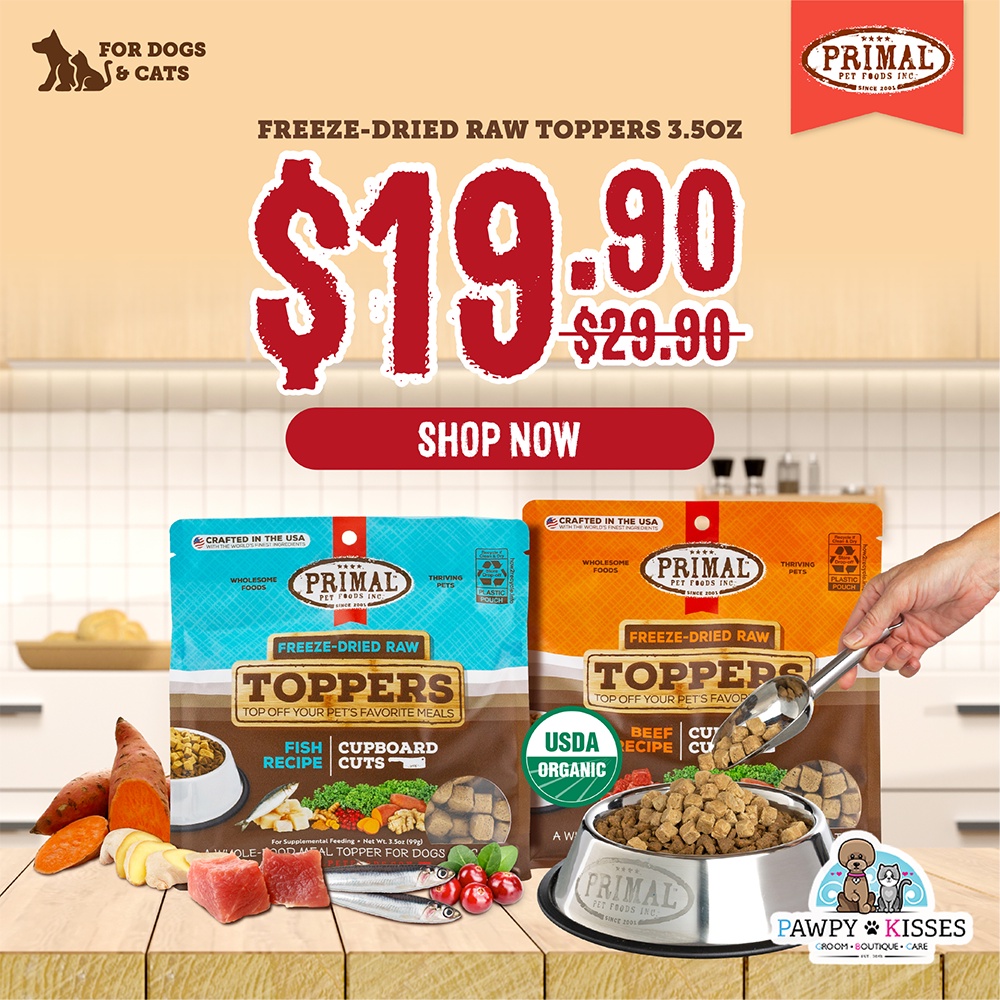 Primal Cupboard Cuts Freeze-Dried Raw Topper for Dogs & Cats | Pawpy ...