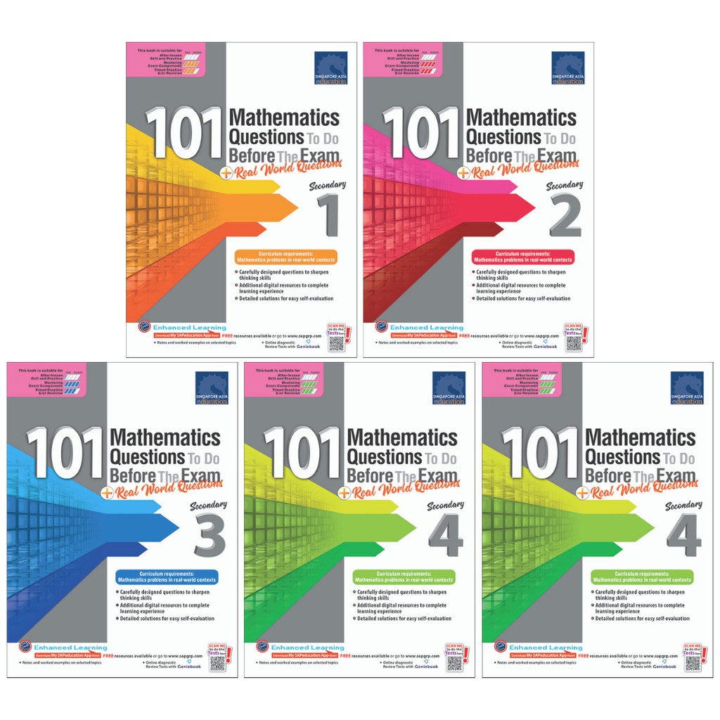 101 Mathematics Questions To Do Before The Exam + Real World Questions ...