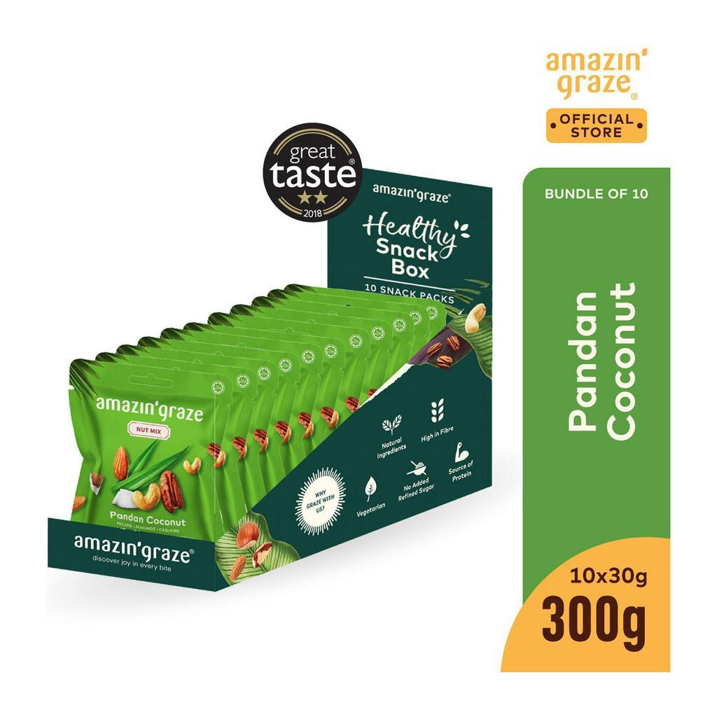 Amazin' Graze (B10) Nut Mix Pandan Coconut 30g | Shopee Singapore