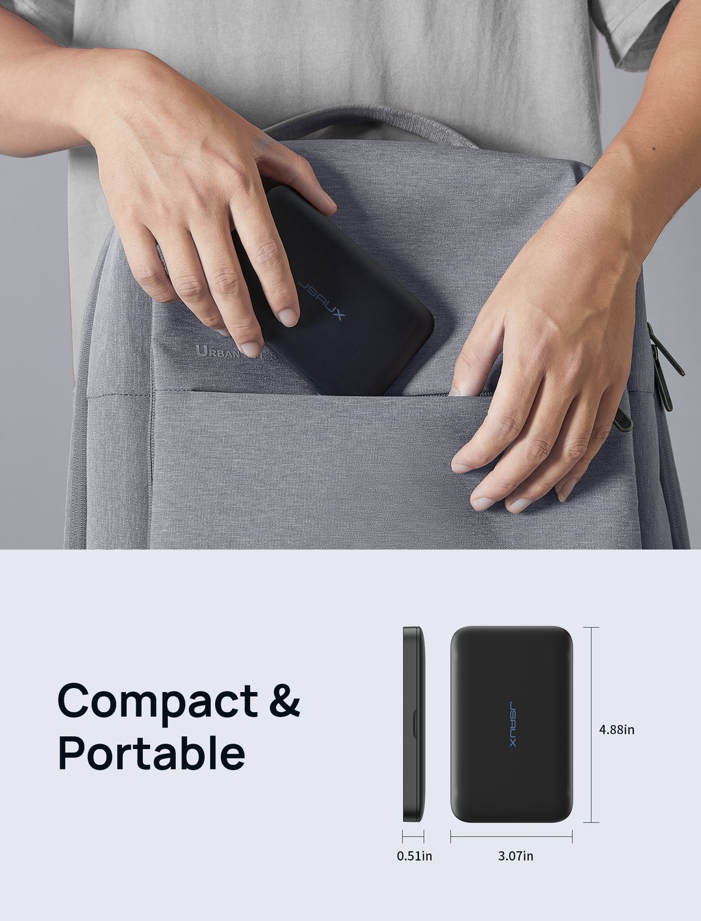 JSAUX UrbanKit Pro Cable Case Multi-functional Cables Essential Travel ...