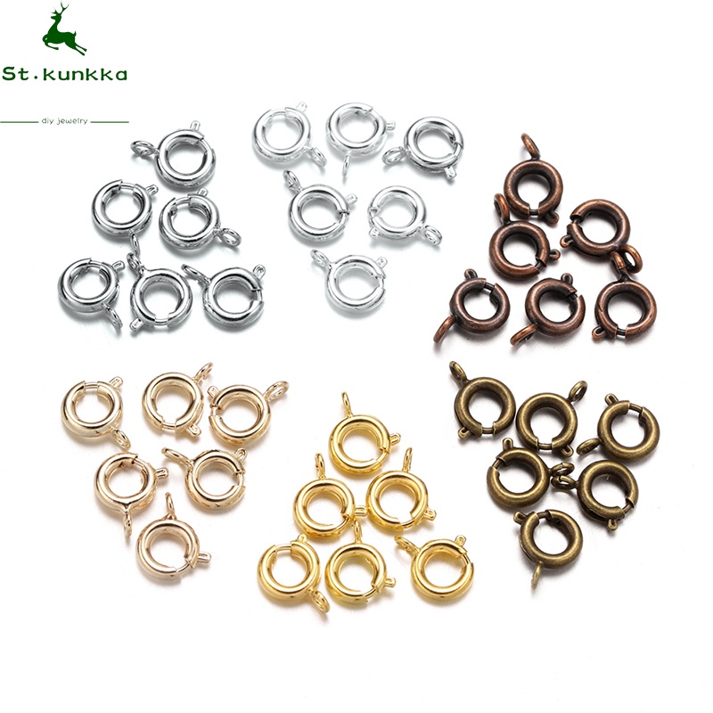 St.kunkka Spring Ring Clasp Connectors - Gold/Silver (10 Pcs/lot ...