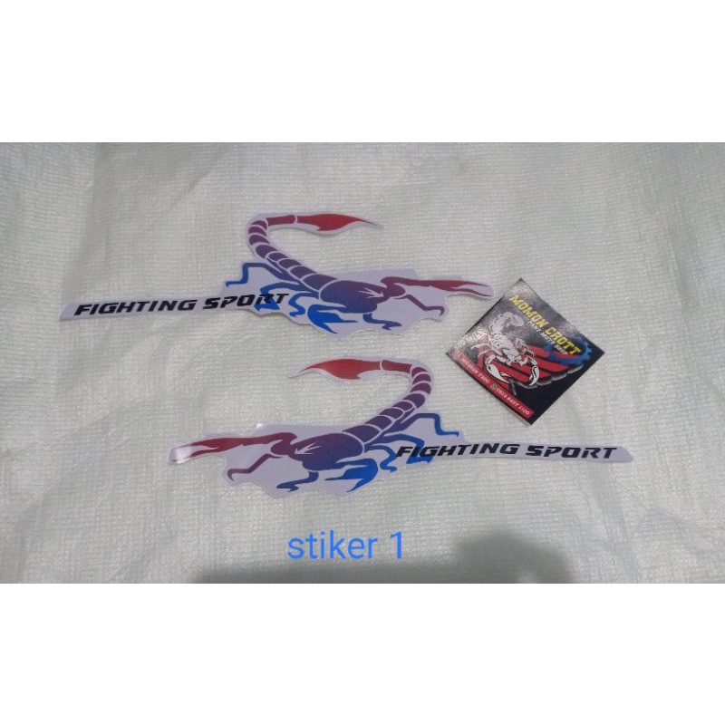 Scorpio sticker steko striping Lis body back scorpion logo | Shopee ...