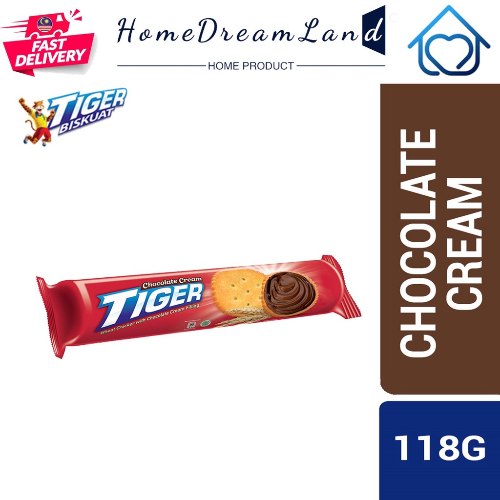 Tiger Chocolate Cream Sandwich Cracker Swavoury 118g (1 Pack) | Shopee Singapore