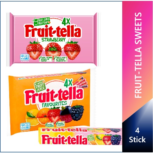 Fruit-Tella - Sweet Favorites With Fruit Juice (3-4 Sticks) 123g Soft ...