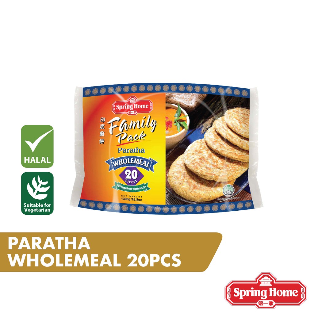 Spring Home Paratha Wholemeal (20pcs) - Roti Prata/Roti Canai | Shopee ...