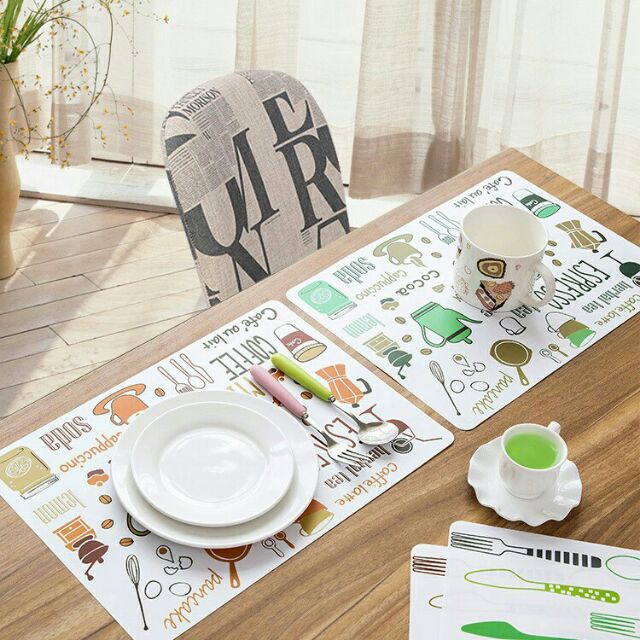2 beautiful plastic dining table mats | Shopee Singapore