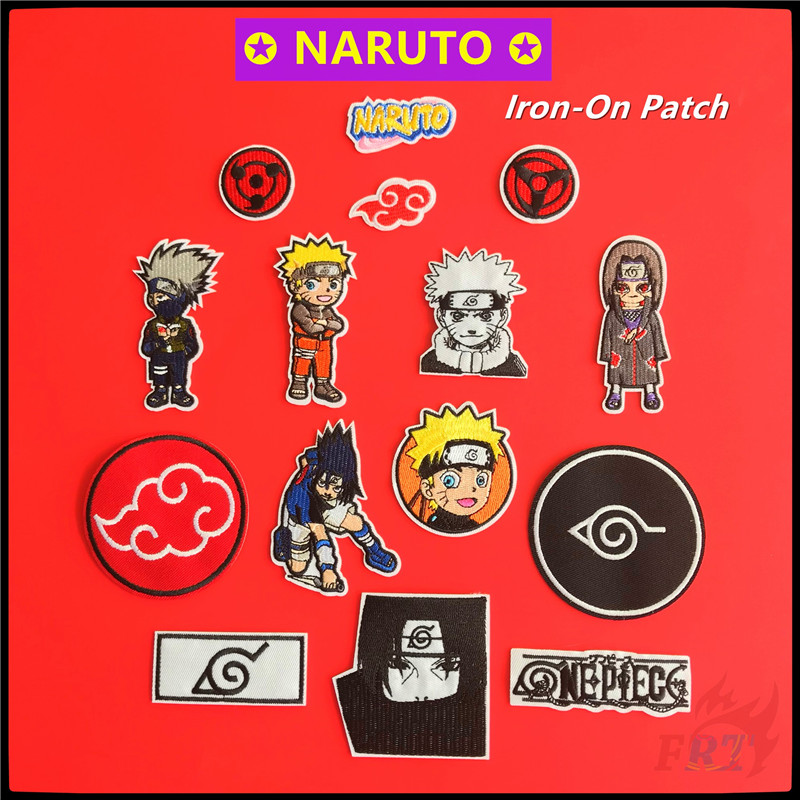 Anime：NARUTO Iron-On Patch ♚ 1Pc Uzumaki Naruto / Uchiha Sasuke ...
