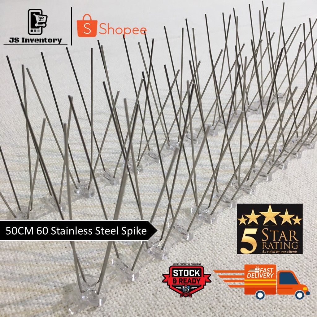 50cm 60 Stainless Steel Spikes Birds Stop/ Repel*Direct Factory ...