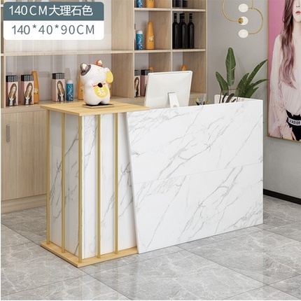 3 Colour WHITE Cashier Counter Table Commercial Reception Wooden Desk ...