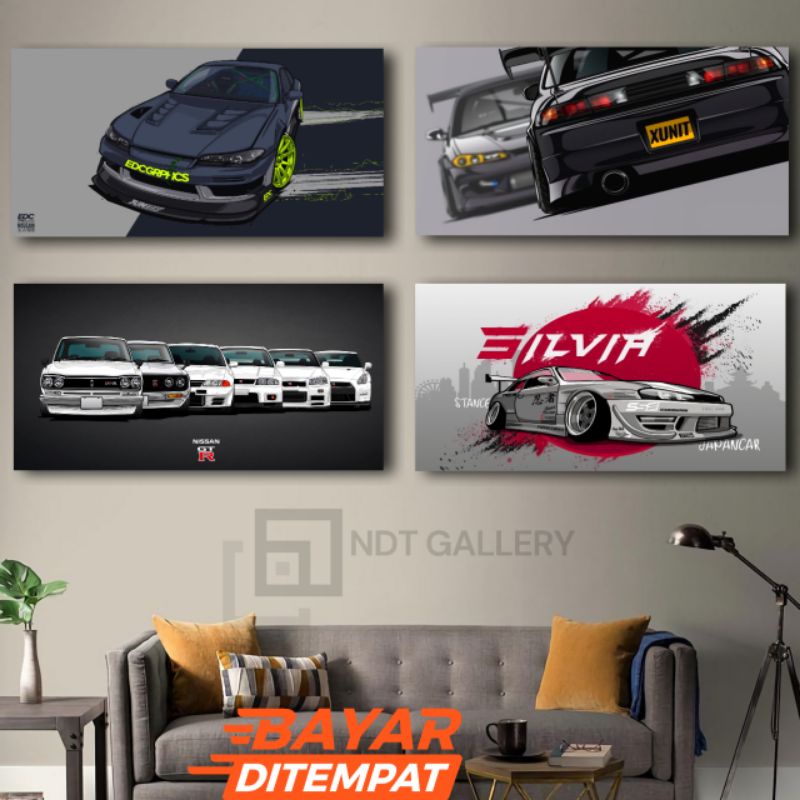 HIASAN DINDING Ndt[30x15] Car Wall Hanging Poster JDM Display Super Car ...