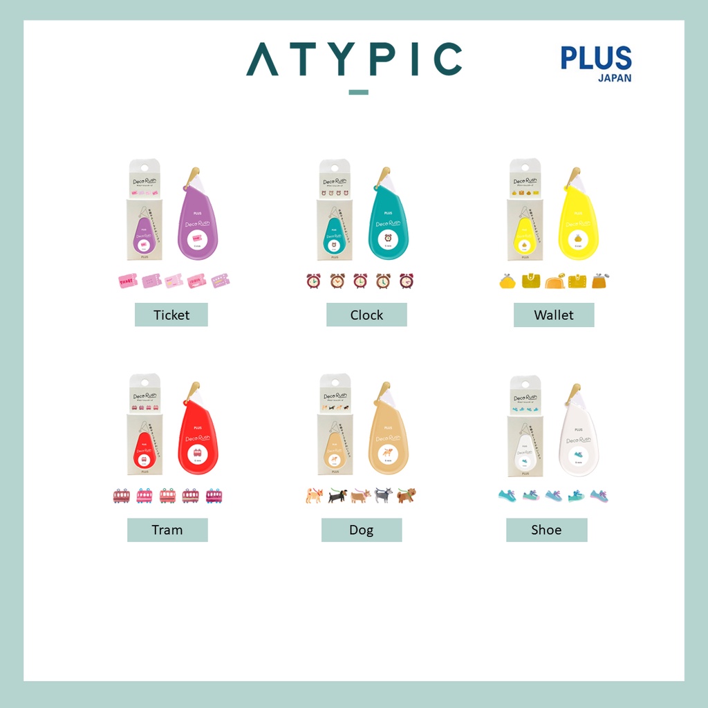 PLUS JAPAN Decoration Tape Deco Rush Limited Edition, Regular Width ...