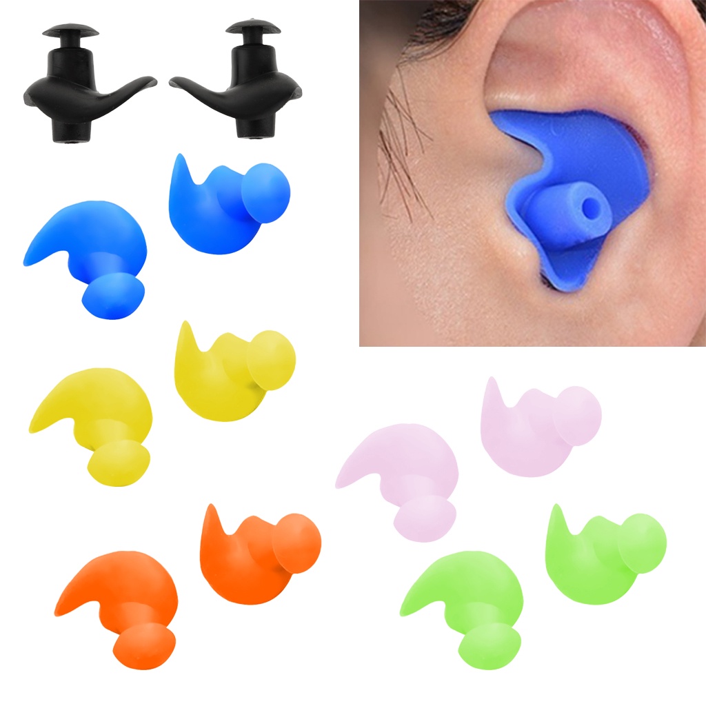 READY STOCKSwimming Ear Plug Silicone Swim Diving Shower Ear for Noise ...