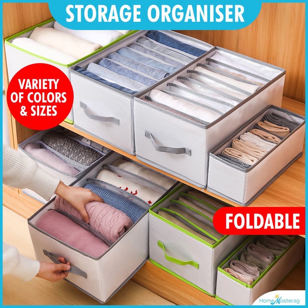 [SG Ready Stock] Foldable Storage Organiser | Shopee Singapore
