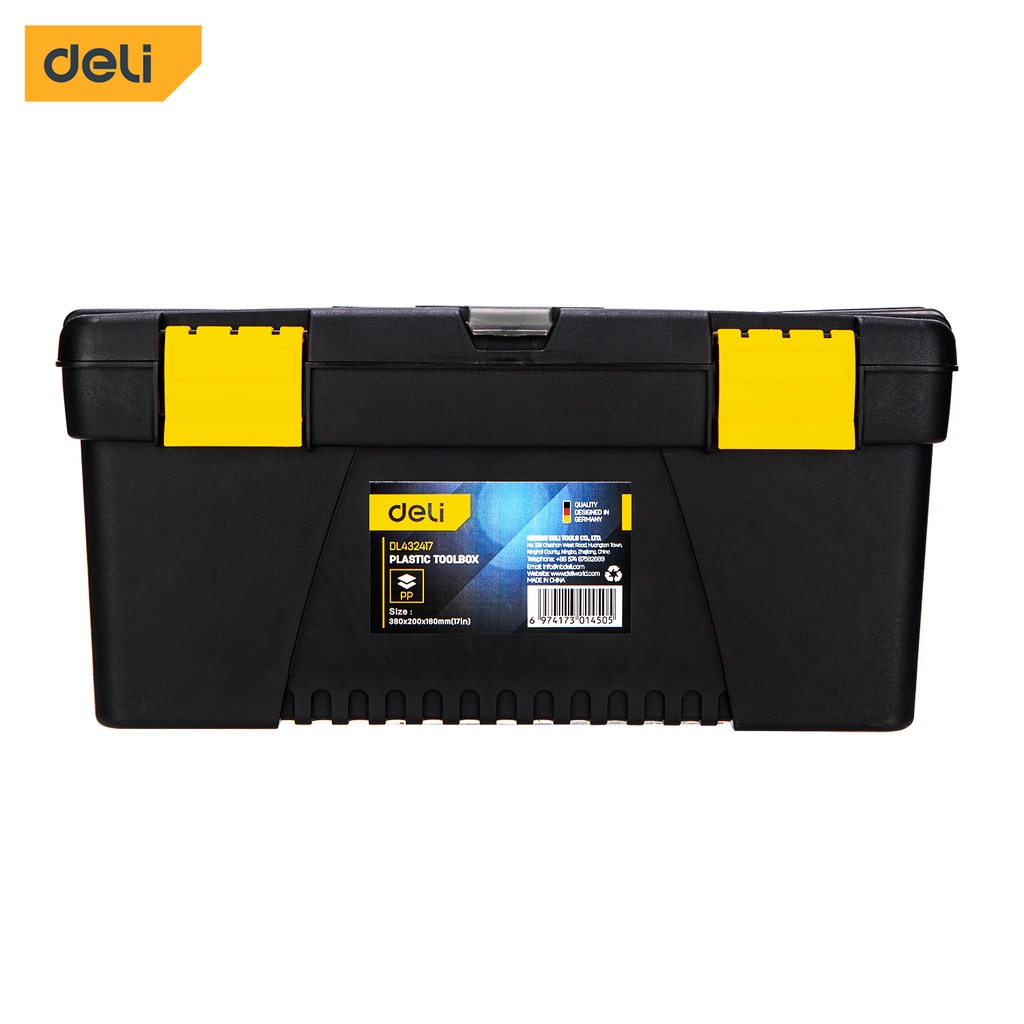Deli Tools Tool Box 15 INCH | Shopee Singapore