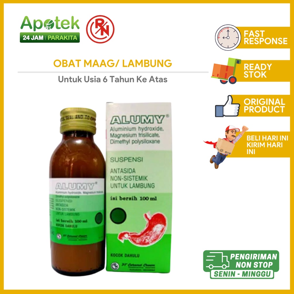 Alumy Tablets/ Ulcer/Gastric Medicine Suspension Syrup 100 ML | Shopee ...