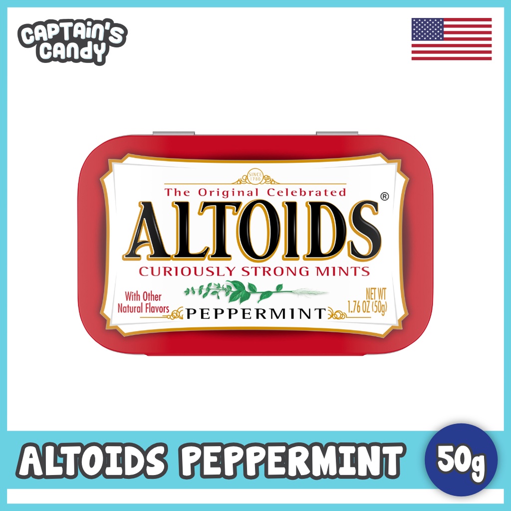 Altoids Classic Peppermint, Spearmint, Cinnamon, Wintergreen Breath ...