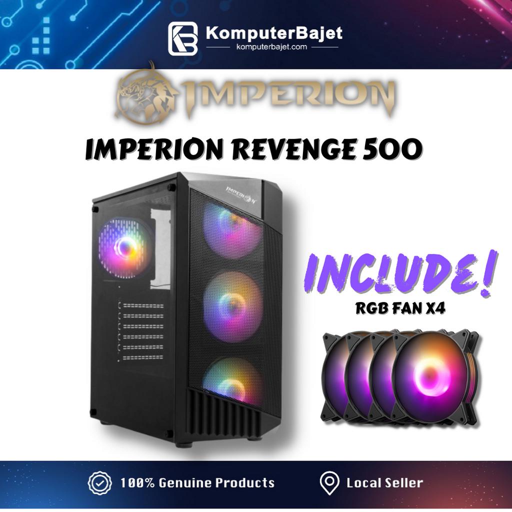 IMPERION REVENGE 500 504 NEO WHITE GAMING ATX MATX CASING ARGB LED FAN PC CASING BUDGET CASING ...