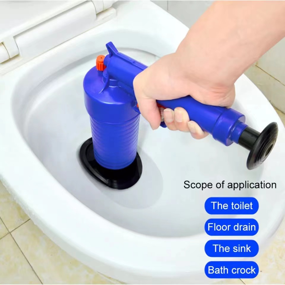 [SG]Air Drain Pipe Blaster Declogger High Pressure sink Plunger Unclog ...