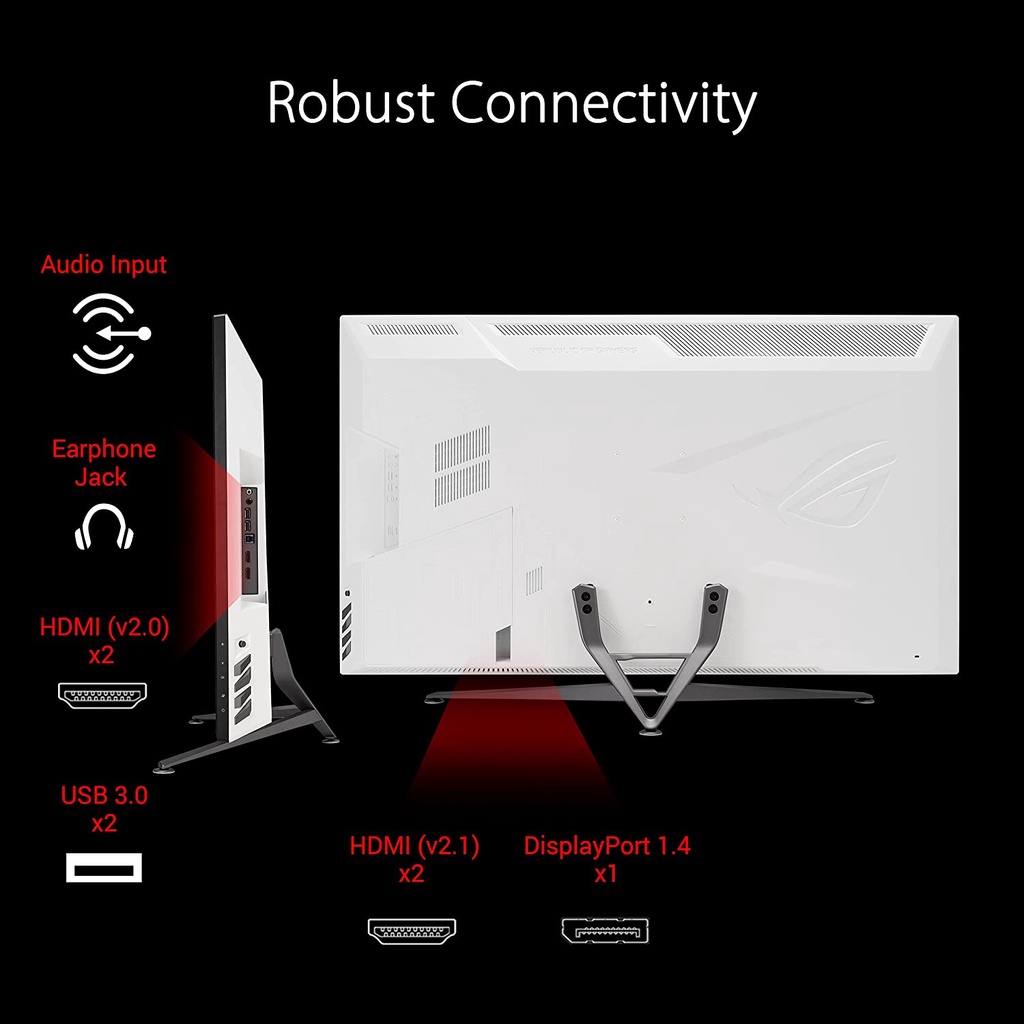 ASUS ROG Strix XG43UQ DSC Gaming Monitor - 43 inch UHD (3840 x 2160 ...