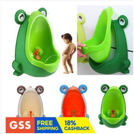 Baby Boy Potty Toilet Training Frog Children Stand Vertical Urinal Pee ...