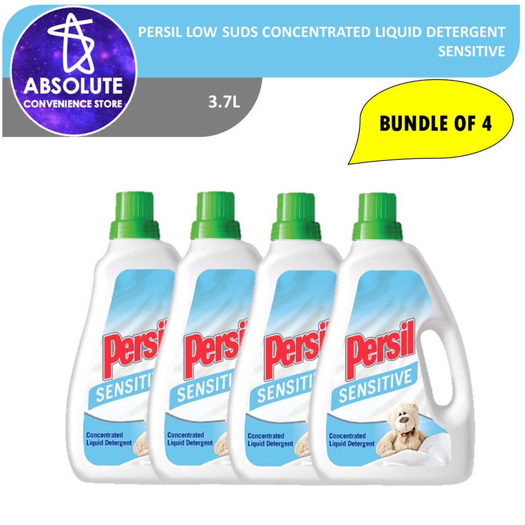 [Bundle of 4] Persil Low Suds Concentrated Liquid Detergent 2.7L Carton ...