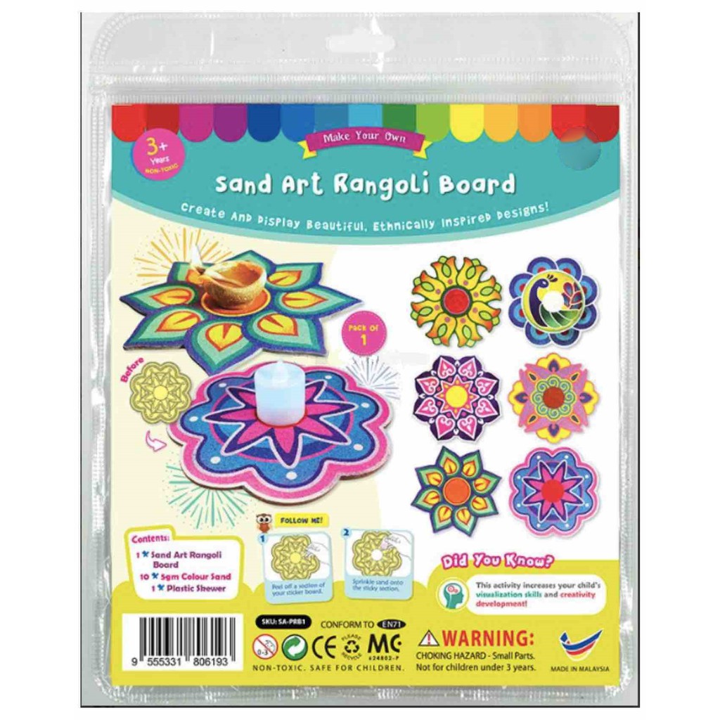 Sand Art Rangoli Board Kit [Deepavali / Diwali] | Shopee Singapore