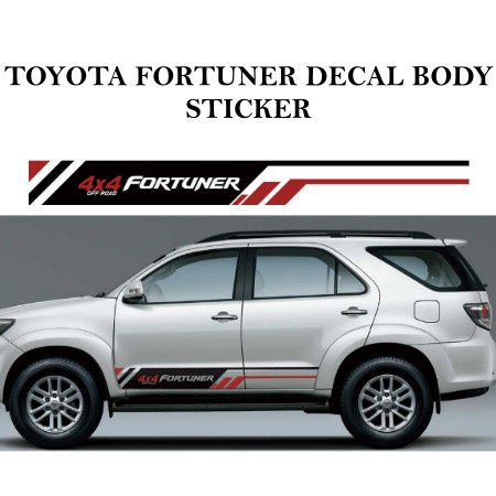 TOYOTA FORTUNER DECAL SIDE BODY STICKER ( 1SET ) | Shopee Singapore