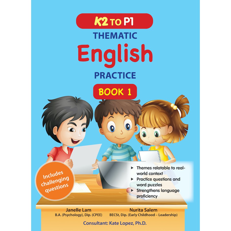 K2 to P1 Thematic English Practice Book 1 / Preschool Assessment Books ...