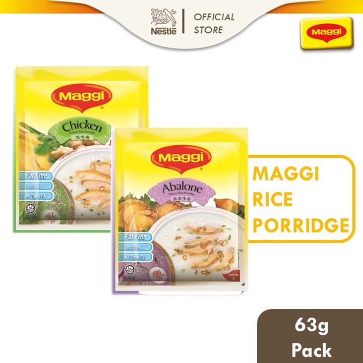 MAGGI Rice Porridge (4 flavours), 63g | Shopee Singapore