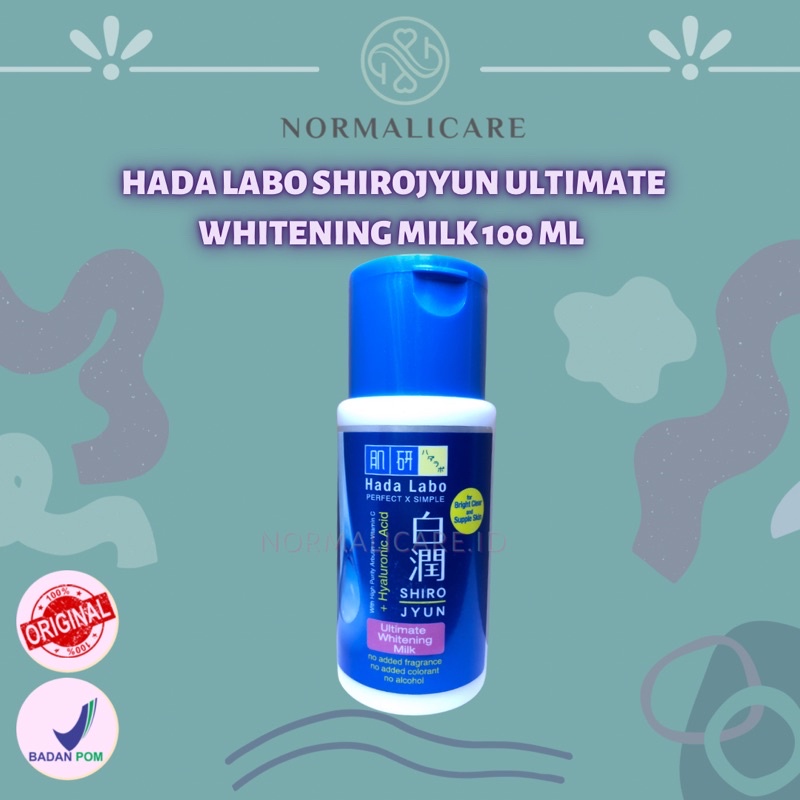 Hada LABO SHIROJYUN Ultimate Whitening MILK 100ml ORI 100% HADALABO ...