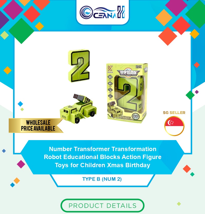 【SG Wholesale】Number Transformer Transformation Robot Educational ...