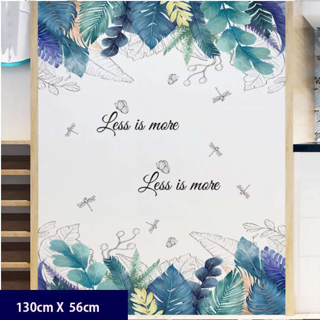 Frigg Green Plant Wall Sticker Diy Peony Rose Flowers Beach Tropical
