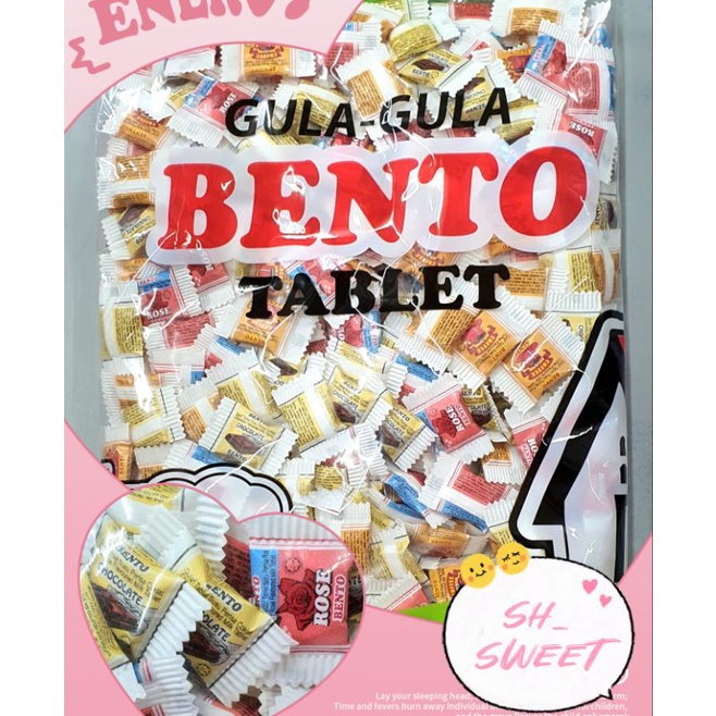 1kg Bento Tablet Candy 500pcs+ Gula susu 牛奶糖果 Milk Sweet | Shopee Singapore