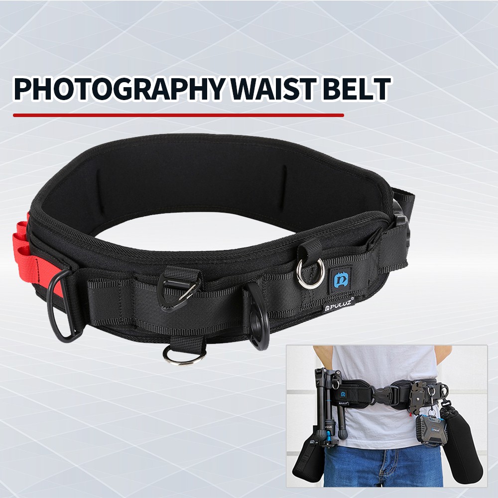 【SG】Adjustable Photography Photo Shooting Waist Belt with D-Rings for ...