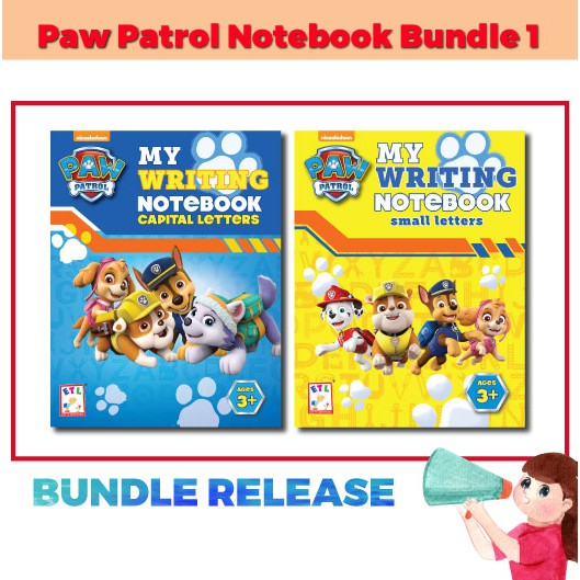 Paw Patrol My Writing Notebook Bundle | Shopee Singapore