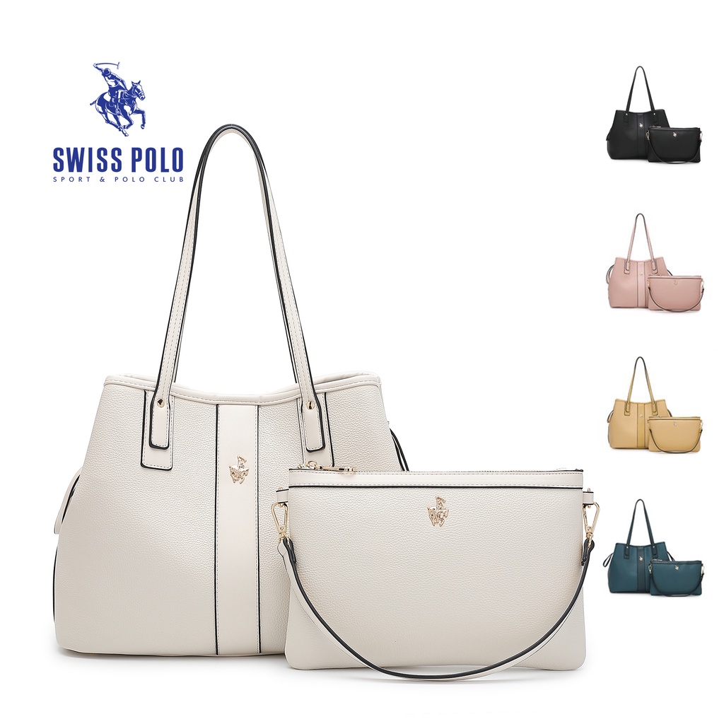 SWISS POLO 2 In 1 Ladies Bag Set - Multi Colour HFT 7686 | Shopee Singapore