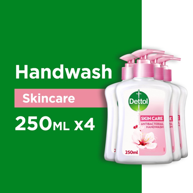[Bundle of 4] Dettol Liquid Handwash Skincare 250ML (Kills 99.9 Percent ...
