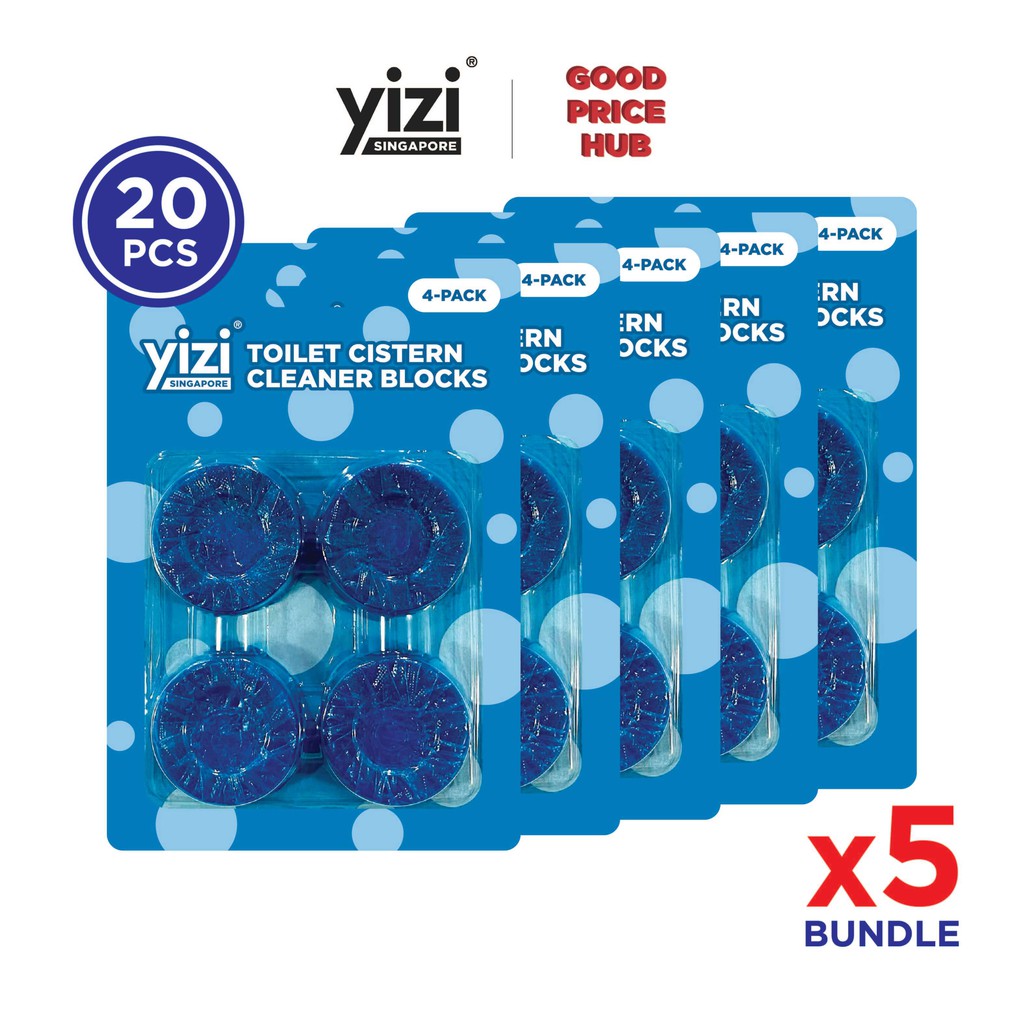 ( BUNDLE OF 5 ) YIZI Toilet Cistern Cleaner Blocks | Shopee Singapore