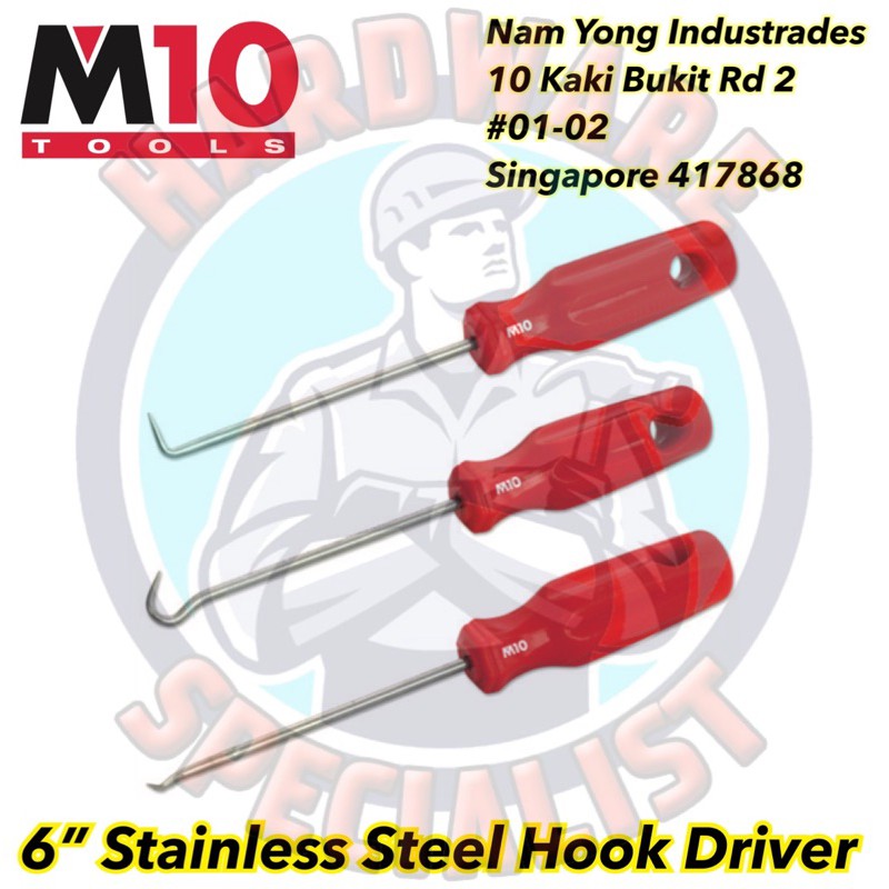 M10 Stainless steel 6 Inch Hook Driver | Shopee Singapore