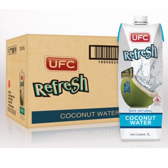 UFC Bottle x 1L 100% Natural Coconut Water | Shopee Singapore