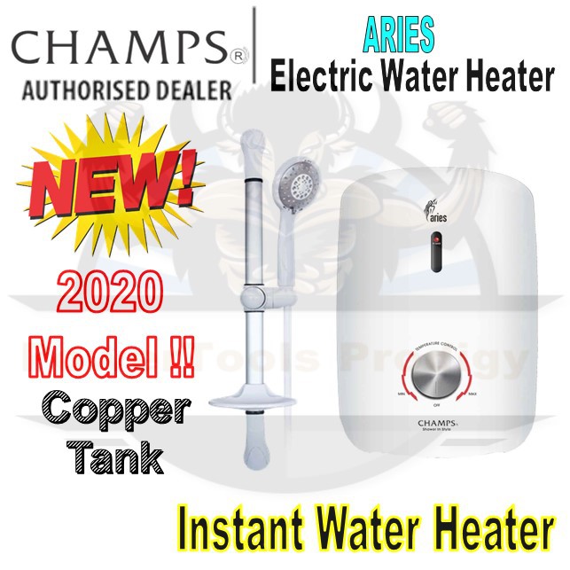 CHAMPS ARIES INSTANT WATER HEATER/ COPPER TANK/ NO INSTALLATION ...