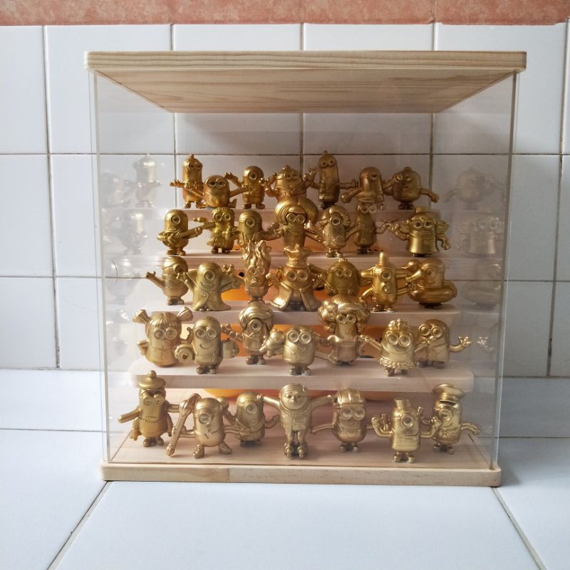 [Full Set] McDonald's Golden Gold Minions with Display Box | Shopee ...