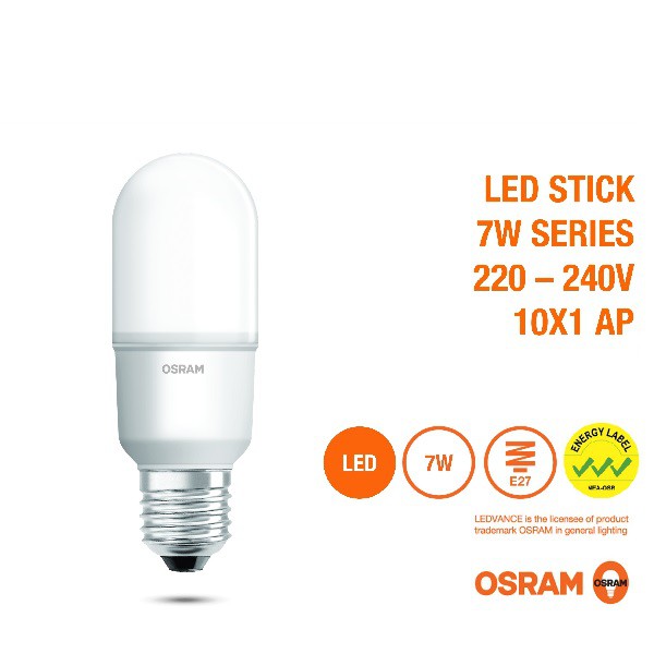 4Pcs X Osram LED Value Stick 7W E27 LED light bulb | delight.com.sg ...