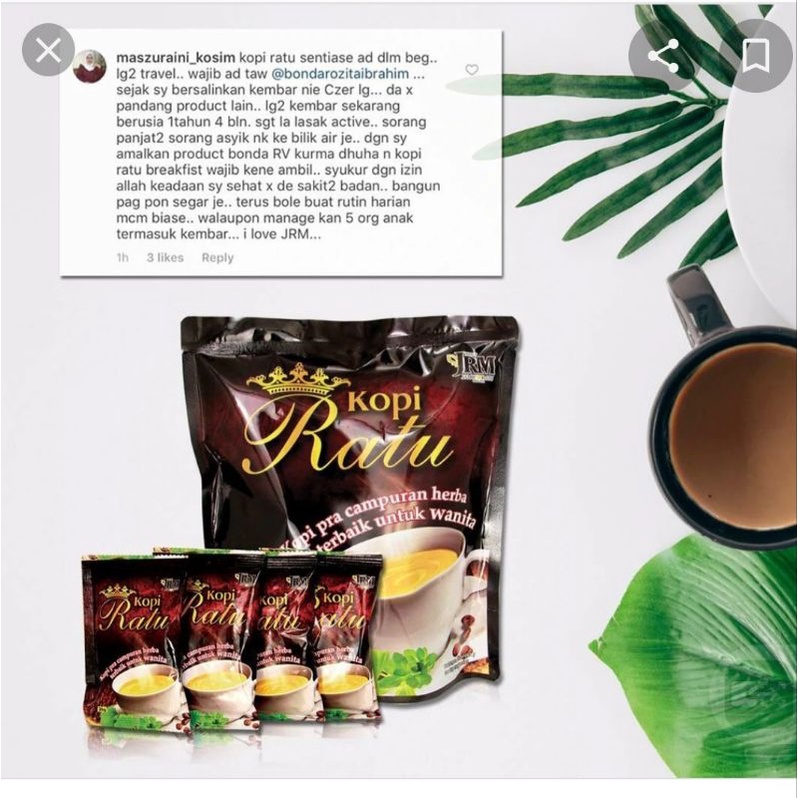 💯Kopi Ratu By Bonda Rozita Ibrahim | Shopee Singapore