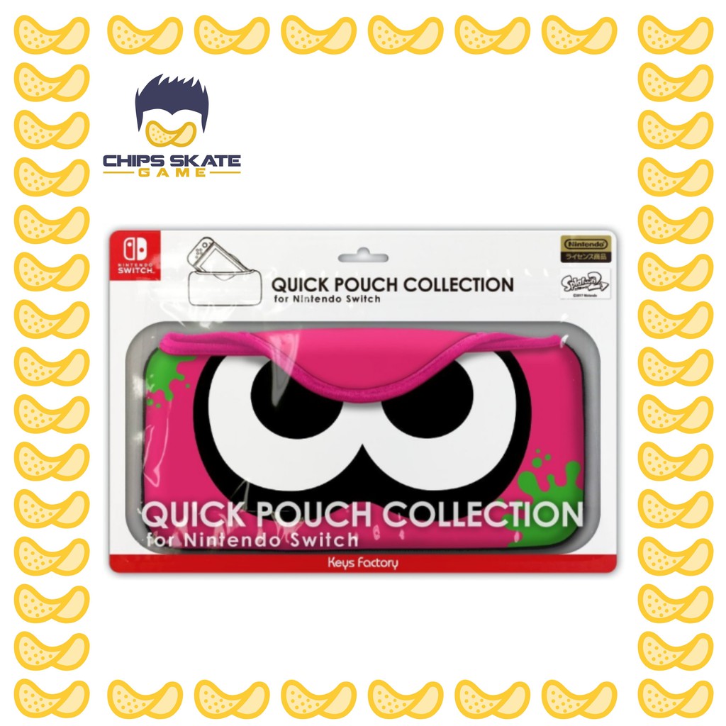 Quick Pouch Collection Nintendo Switch Splatoon 2 (Neon Pink Squid ...