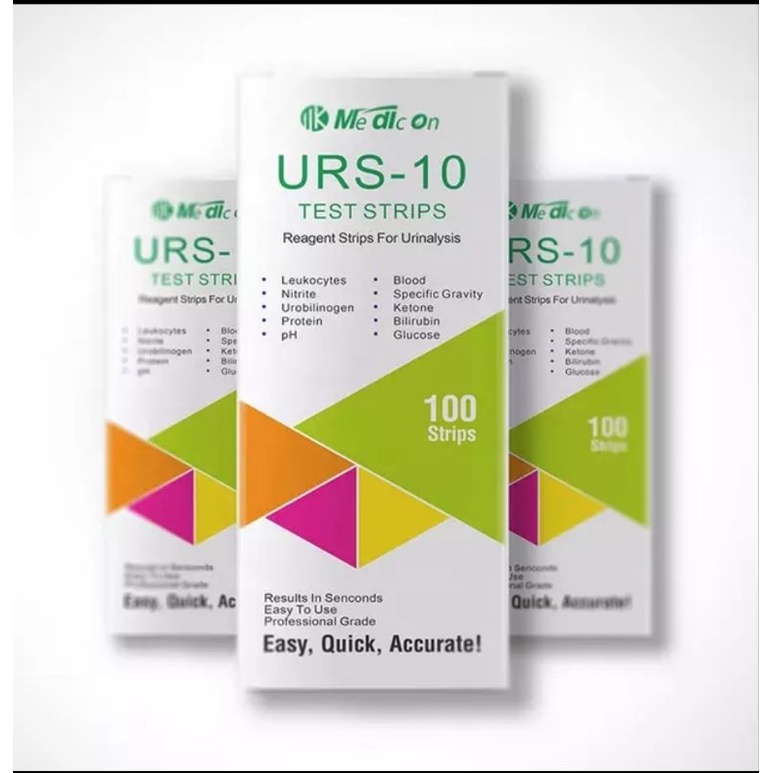 1/3 bottle 100strips/bottle URS-10T / 14T Urinalysis Reagent Urine Test ...