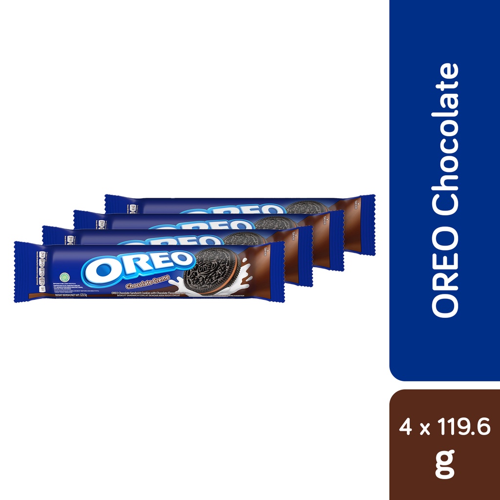 [Bundle of 4] Oreo Chocolate Cream 119.6G - Original,Sandwich Cookies ...