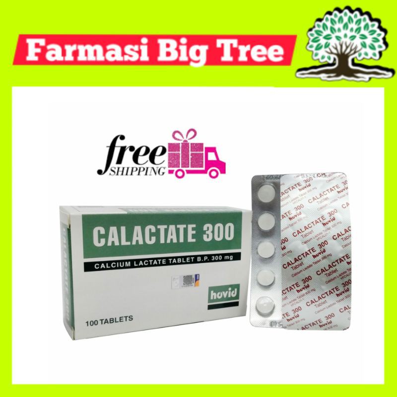 Hovid Calactate Calcium Lactate 1box (300mg x 100's) | Shopee Singapore