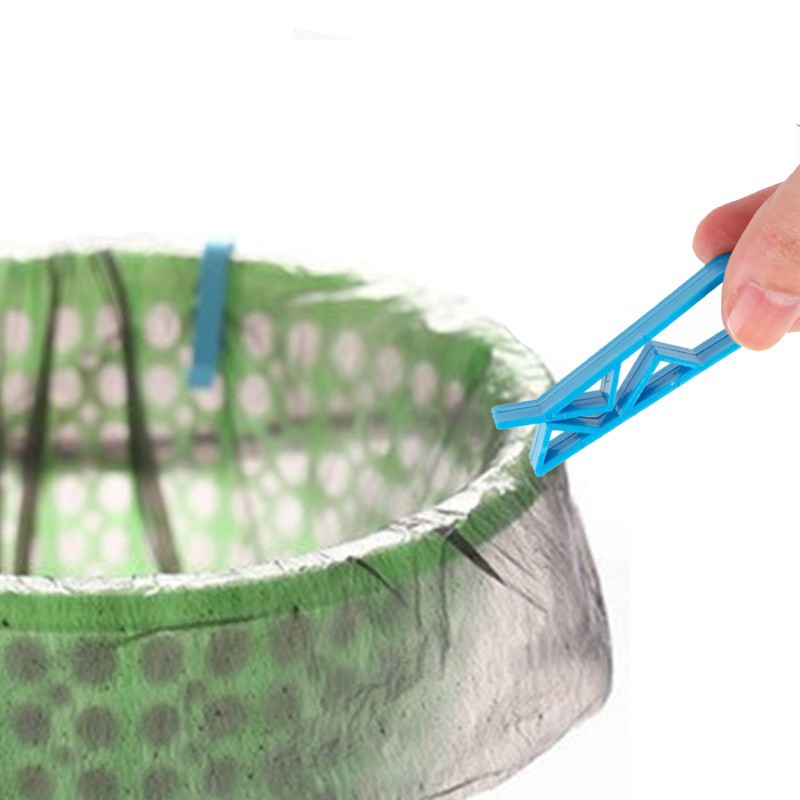 6PC/set Rubbish Bag Clips Practical Garbage Trash Bag Anti-Slip Holder ...