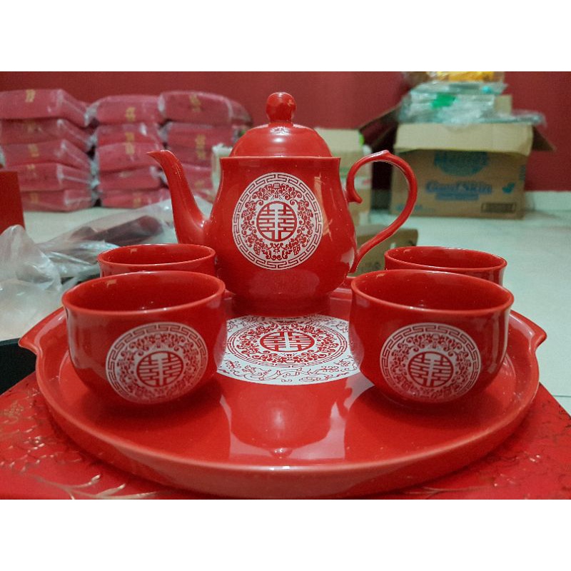 Chinese wedding tea set / premium wedding teapot set | Shopee Singapore